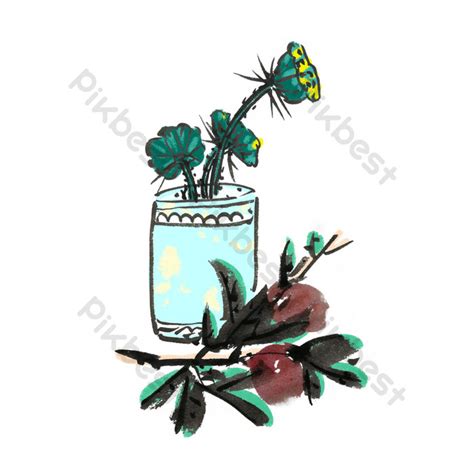 Peach Summer Ink Style Drawing Illustration PNG Images PSD Free Download Pikbest