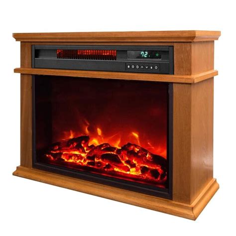 Lifesmart 1500 Watt Infrared Quartz Cabinet Indoor Electric Space Heater With Remote Included In