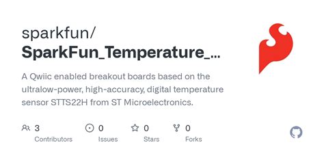GitHub Sparkfun SparkFun Temperature Sensor STTS22H A Qwiic Enabled Breakout Boards Based On