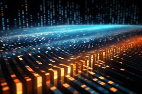 Premium Photo Abstract Representation Of Data Processing With