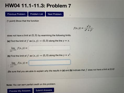 Solved HW Problem Previous Problem Problem Chegg Com