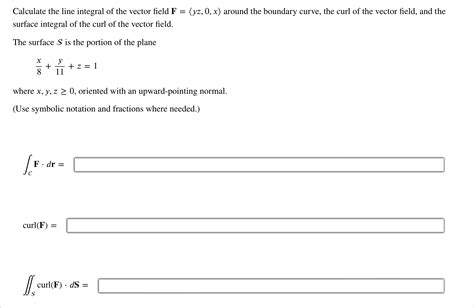 Solved Calculate The Line Integral Of The Vector Field Chegg