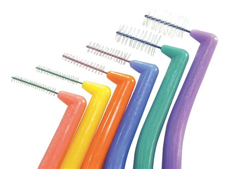 Interdental Brushes For Hard To Reach Areas Colorful Toothbrushes In