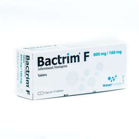 Bactrim F 800 Mg160 Mg 15 Tabletas