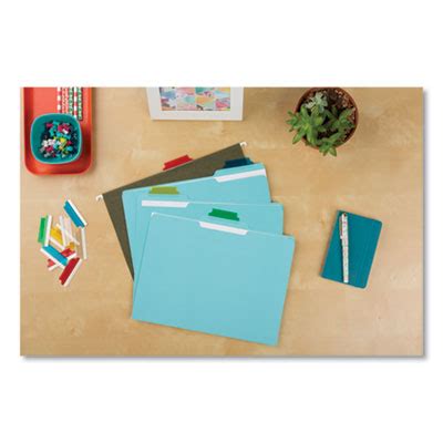 Insertable Index Tabs With Printable Inserts Cut Assorted Colors Wide Pack RDM