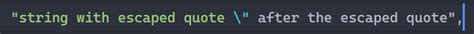 Incorrect Syntax Highlighting For String Literal With Escaped Double Quote · Issue 1168 · Lapce