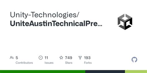 GitHub Unity Technologies UniteAustinTechnicalPresentation