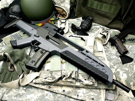 Crime Heckler And Koch Blue Heckler And Koch Pistol Close Up