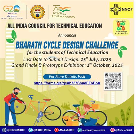 aicte announces winners of bharath cycle design challenge bcdc to