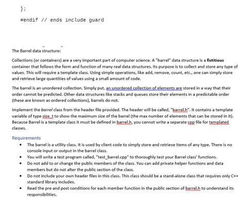 Solved C Tile Barrelh File Format Need Ctt Code