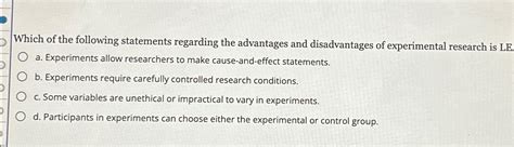 Which Of The Following Statements Regarding The