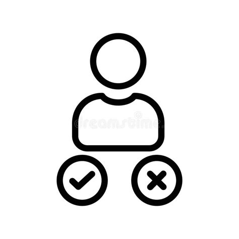 Person With Checkmarks Symbolizing Decision Making Or Options Stock Vector Illustration Of