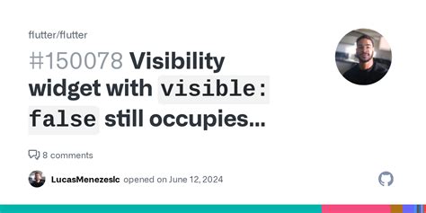 Visibility Widget With `visible False` Still Occupies Space In A