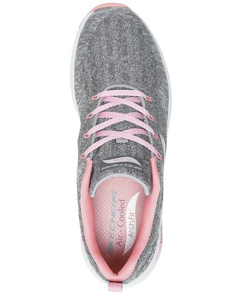 Skechers Womens Arch Fit Comfy Wave Arch Support Walking Sneakers