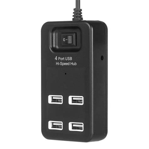 Port USB Hi Speed Hub Simultaneous Use Fast Transfer Of Large Files Gbps Transmission