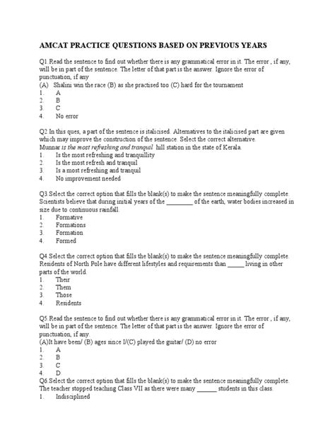 Amcat Practice Questions Based On Previous Years Pdf Oven Pottery