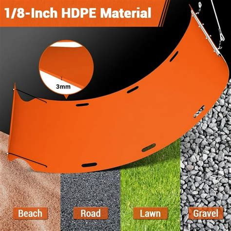 Historyli Heavy Duty Yard Drag Sled 47x 100inch All Terrain Hdpe Drag