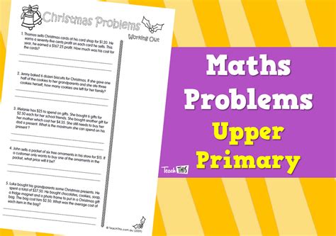 Maths Problems Upper Primary Teacher Resources And Classroom Games Teach This