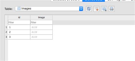 how to retrieve id of a image saved in blob from sqlite in swift stack overflow
