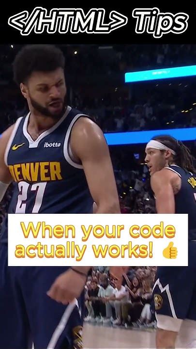 When Your Code Actually Works Coding Programming Nba Nuggets Youtube