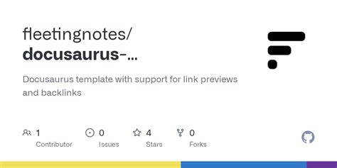 Github Fleetingnotesdocusaurus Bidirectional Links Docusaurus