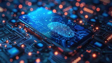 Secure Mobile Banking Biometric Fingerprint And Two Factor Authentication On Smartphone For