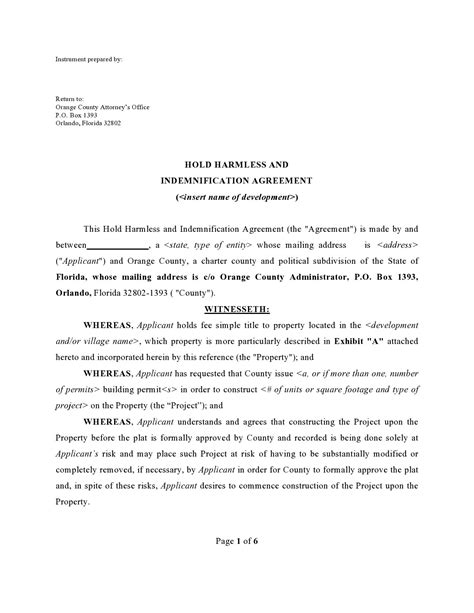 Indemnification Clause Template