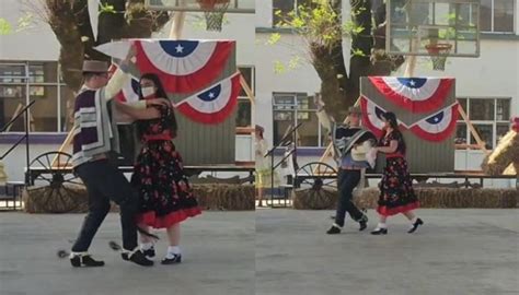 Emocionante Video Muestra A Niña Ciega Bailando Cueca Con Su Compañero