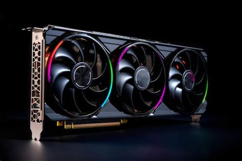 Premium AI Image Close Up Of GPU Graphic Card Unit For PC Computer Technology Created With