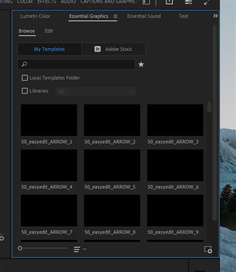 Essential Graphics Template Searchfilter Function Adobe Community