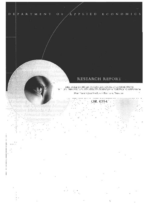 Pdf The Role Of Inter Organizational Collaboration Within Innovation Strategies Towards A