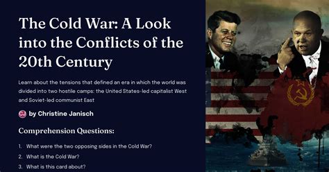 The Cold War A Look Into The Conflicts Of The 20th Century