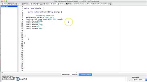 Creating A Triangle Using Turtles Youtube