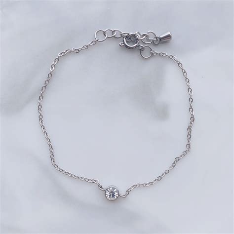 당일출고 써지컬스틸 라운드 큐빅 팔찌 변색없는 데일리 포인트 심플 레이어드 써지컬 팔찌