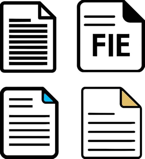 Premium Vector File Icon Set