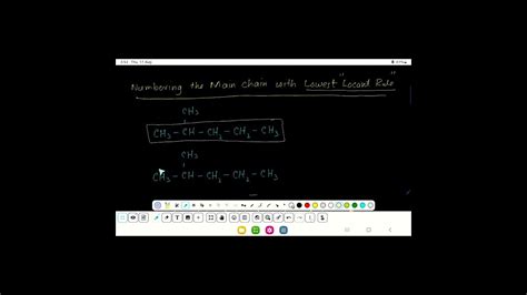 Lowest Locant Rule Iupac Nomenclature Youtube