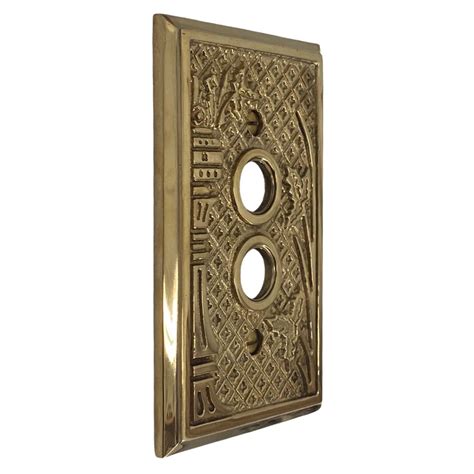 Victorian Style Single Gang Push Button Switch Cover Plate Cast Thick