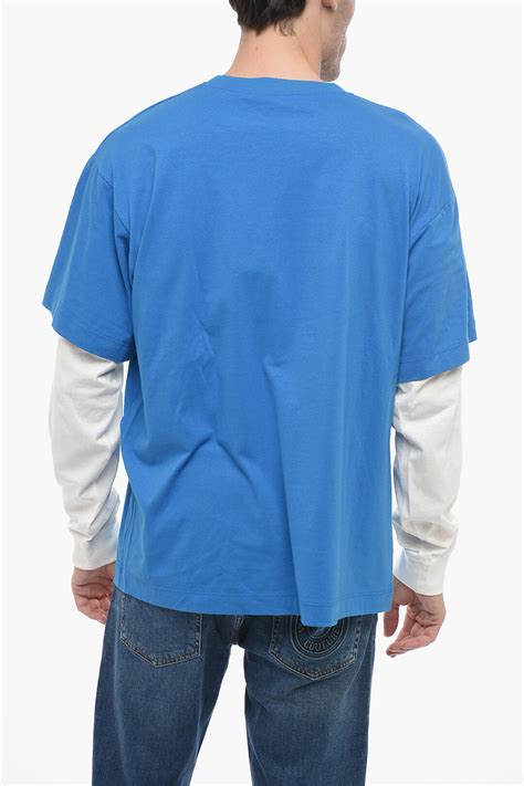 Gucci Double Layered T Shirt With Monogram Print Men Glamood Outlet