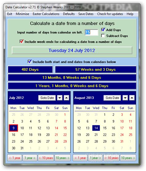 Date Calculator Download Softpedia