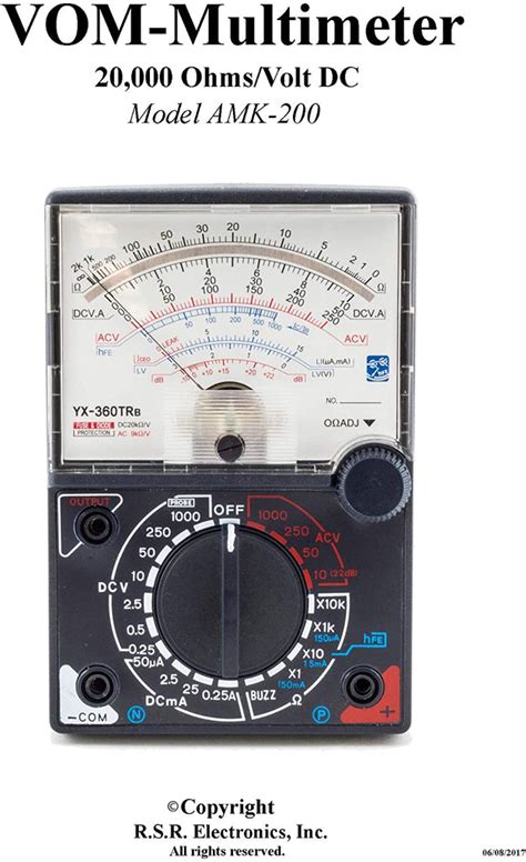 Analog Multimeter Drawing