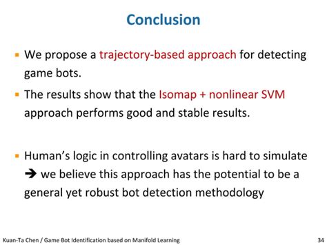 Game Bot Identification Based On Manifold Learning Ppt