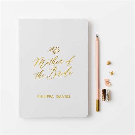 Mother Of The Bride Foiled Notebook Martha Brook