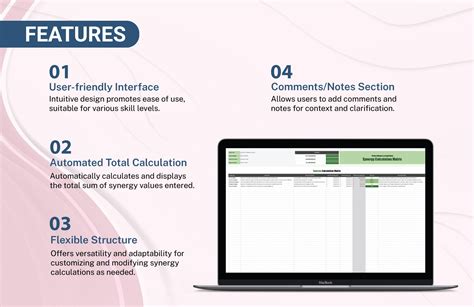 Finance Mergers And Acquisitions Synergy Calculation Matrix Template In
