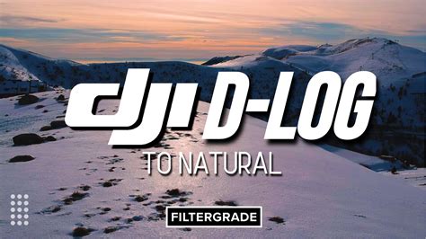 Dji D Log To Natural Luts Filtergrade