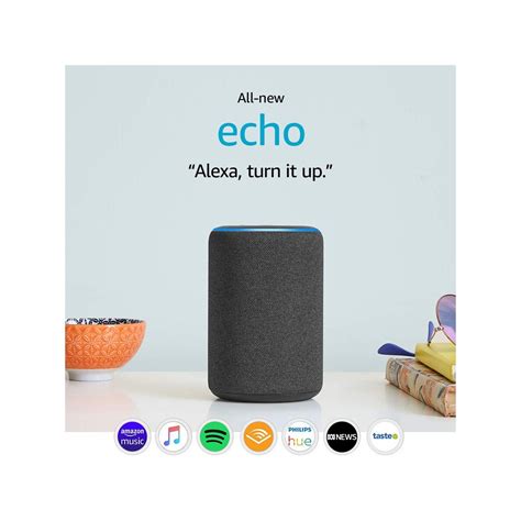 Amazon Echo Smart Speaker With Alexa Black Big W