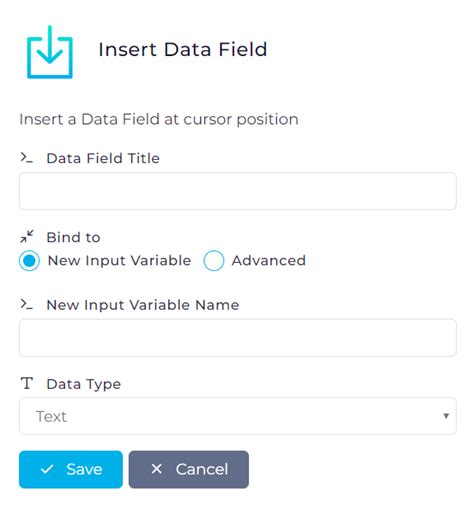 Use Docfusion Actions To Insert And Map Data Fields Insert Data Fields