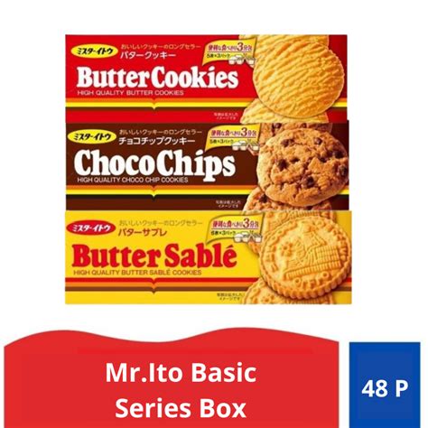 Jual Mr Ito Basic Series Box Cookies 48 Pcs Shopee Indonesia