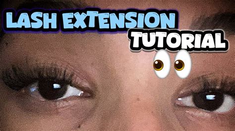 Lash Extension Tutorial~ At Home👁️ Youtube