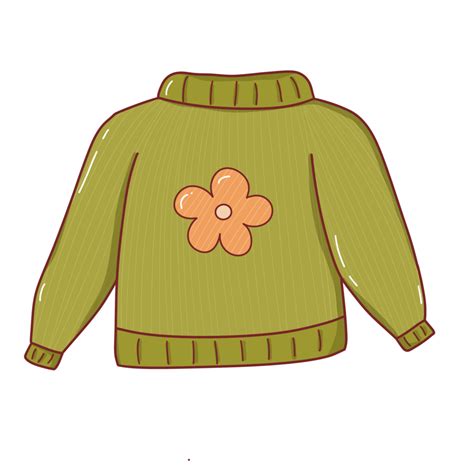 Cute Green Sweater 50568379 Png