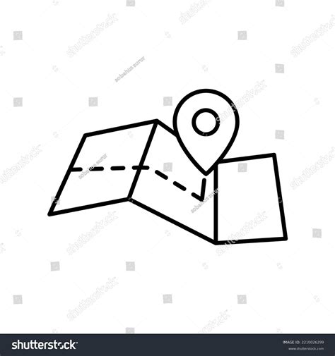 Route Line Icon Illustration Icon Related Stock Vector Royalty Free